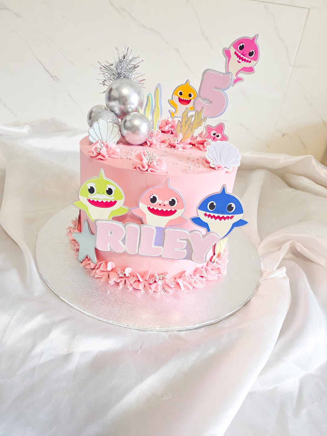 Baby Shark Personalized Cake Topper Set [16 PIECE] - Etsy Australia