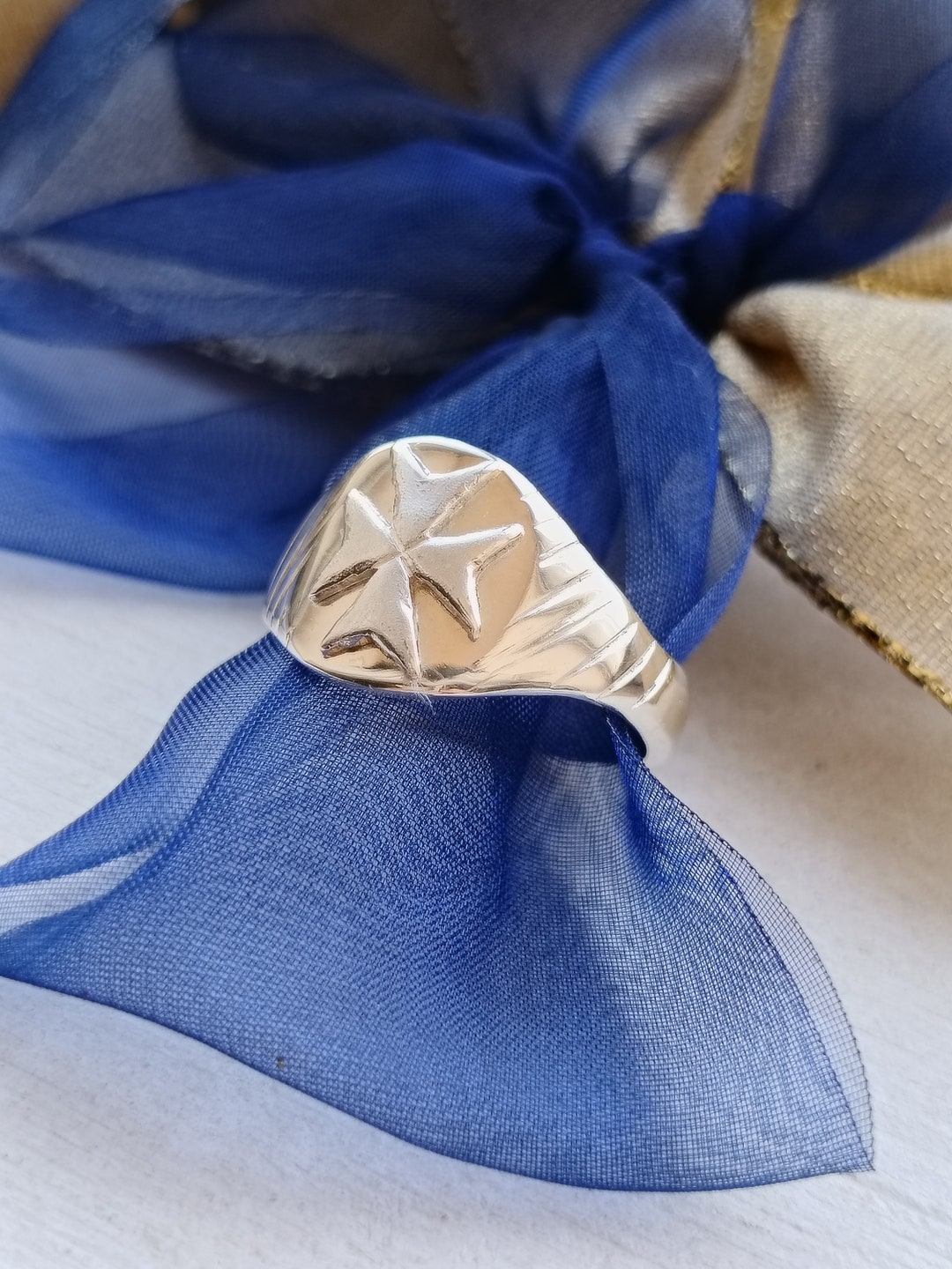 Sterling Silver Maltese Cross Ring,silver Gents Ring,malta Cross Ring ...