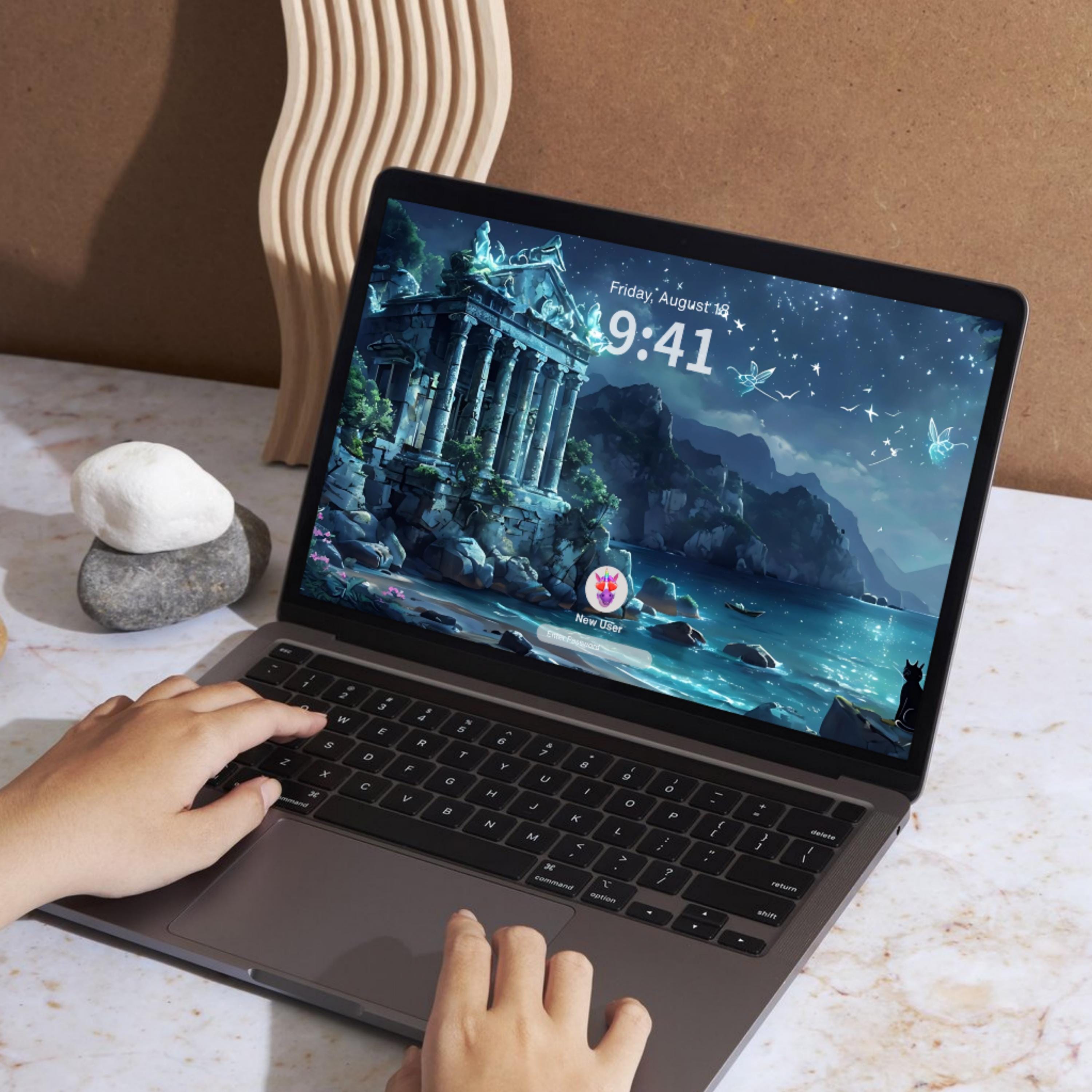Whimsical Desktop Wallpaper - Instant Digital Download, Cute PC Theme ...