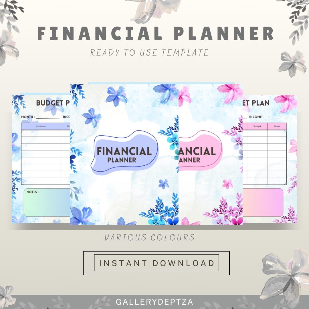 Budget Planner | Printable Money Organizer | Expense Tracker | Digital ...