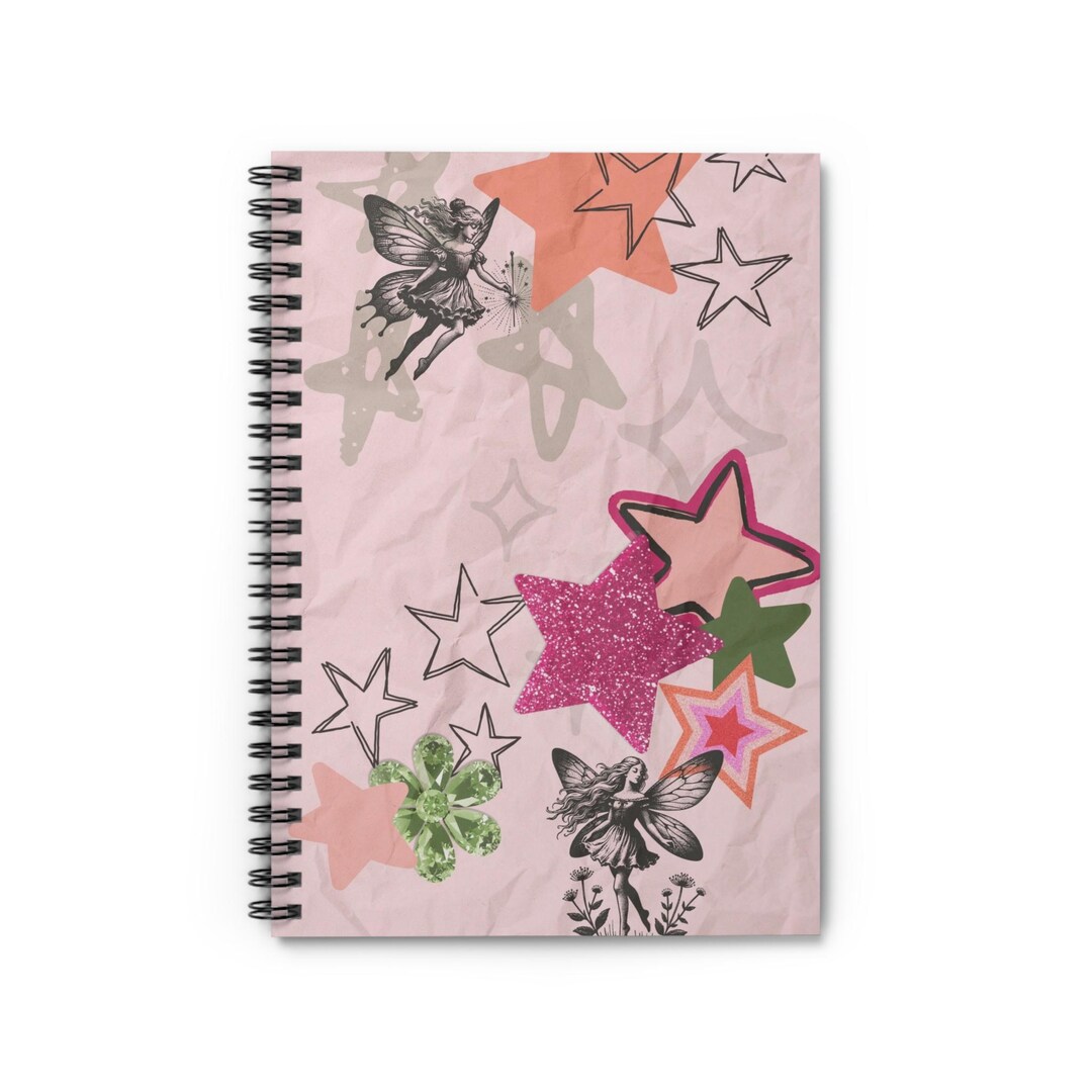 Whimsical Fairy Spiral Notebook | Cute Journal for Note-taking ...