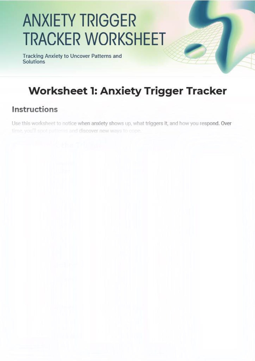 Anxiety Coping Skills Toolkit – 5 Printable Worksheets - Etsy