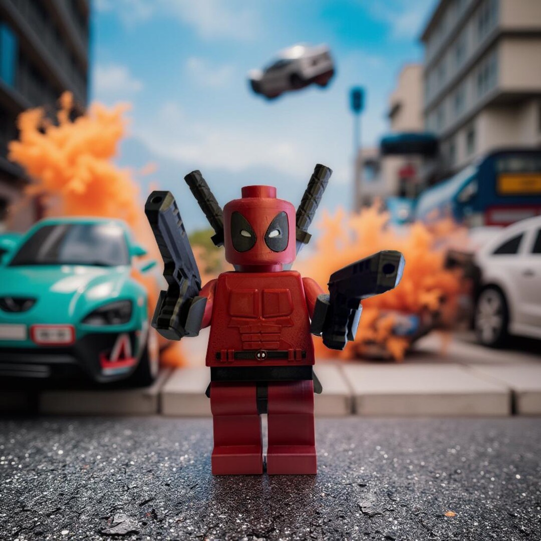 Deadpool: 3D Printed Bigbrick Fan Art - Etsy