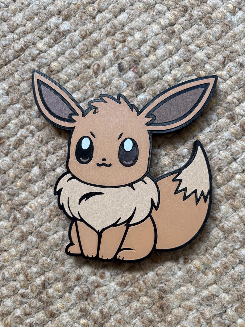 Eevee: 3D Printed Wall Decor Fan Art - Etsy