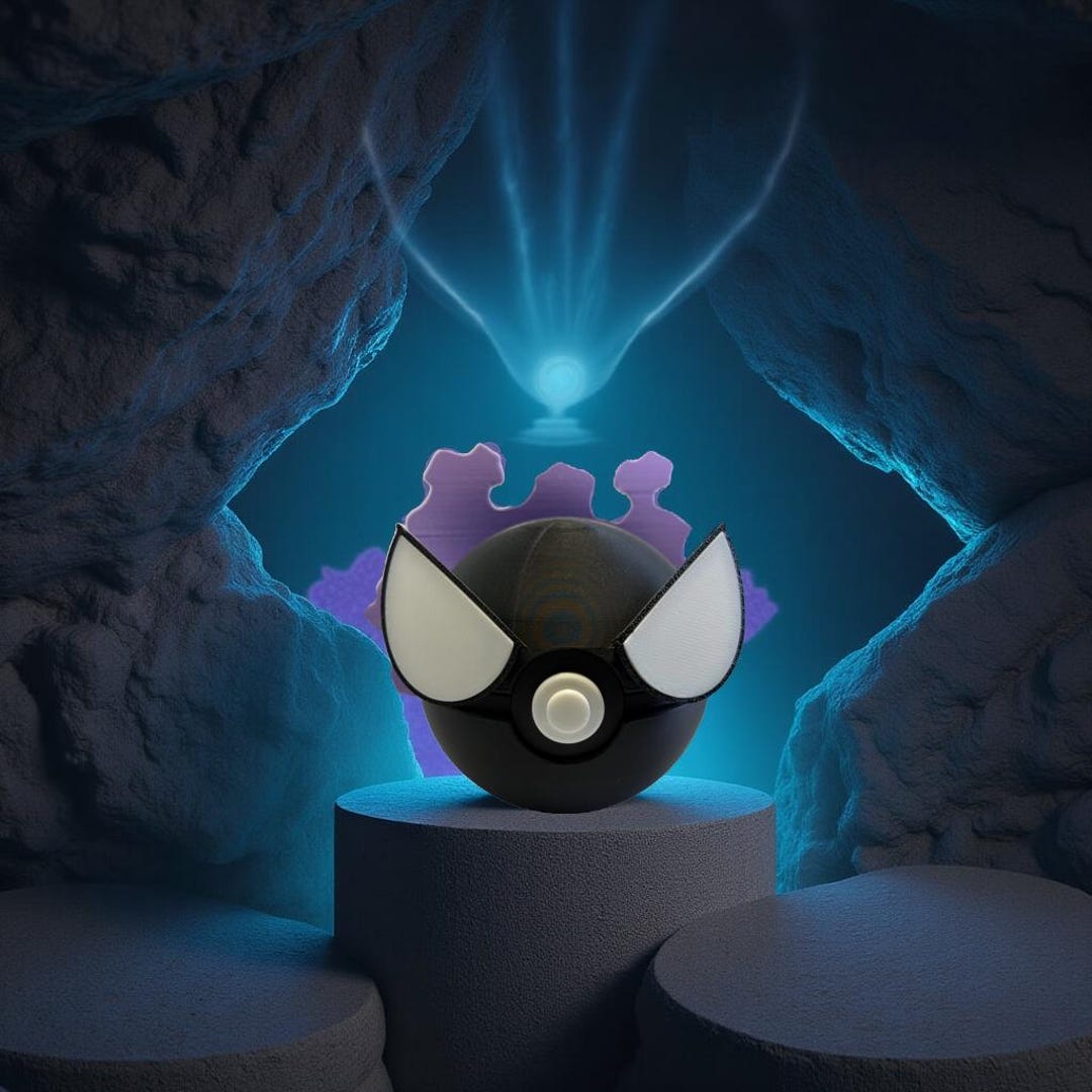 Gastly 3D Printed Fan Art Collectible - Etsy