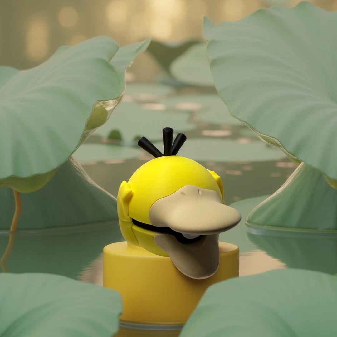 Psyduck 3D Printed Fan Art Collectible - Etsy