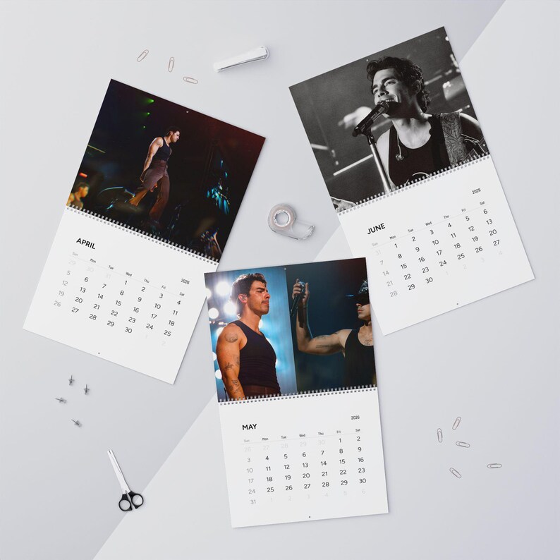 Joe Jonas Wall Calendar (2026) - Etsy