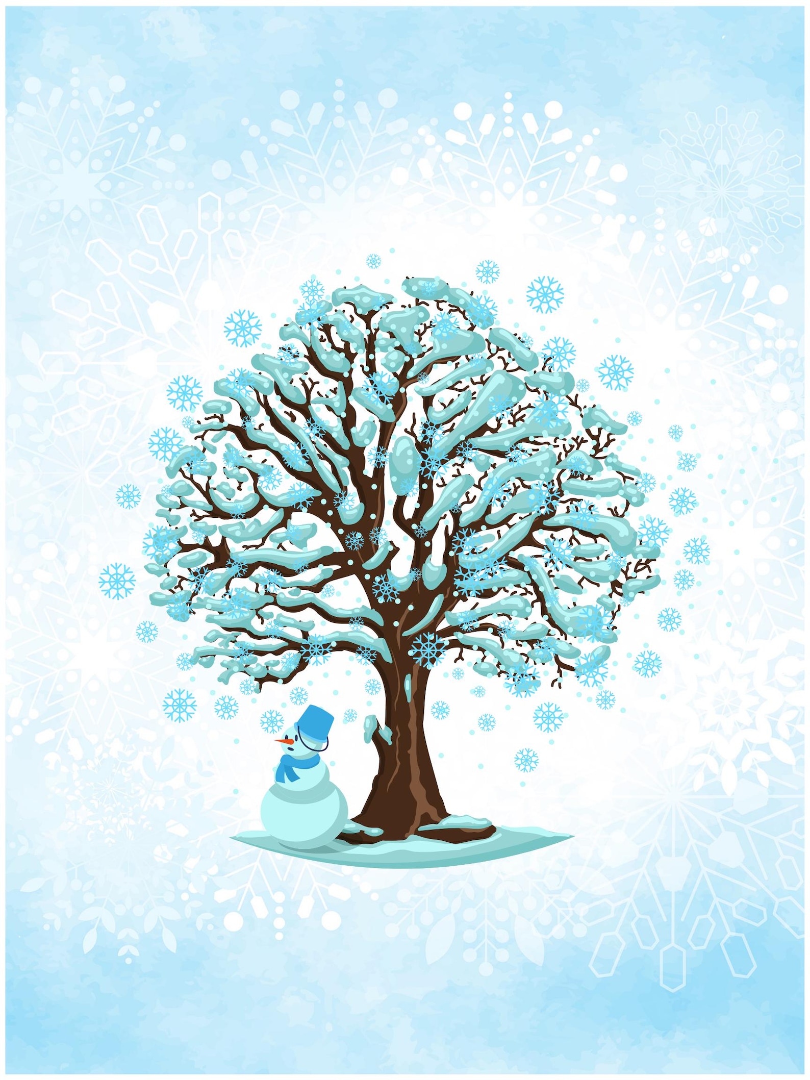Four Seasons Tree Art Print Set: Nature-inspired Wall Decor (digital ...