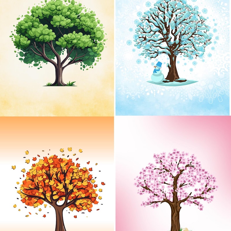 Four Season Tree - Etsy