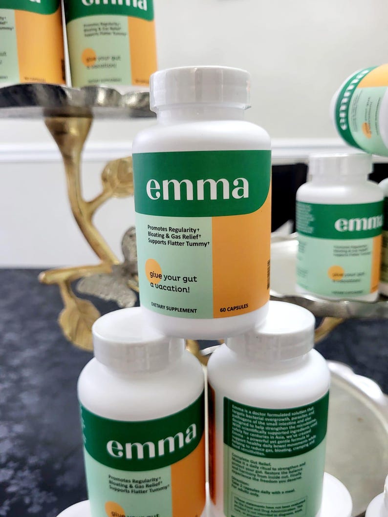 Emma - Gut Health Supplement | Digestive Balance & Daily Wellness | 60 ...