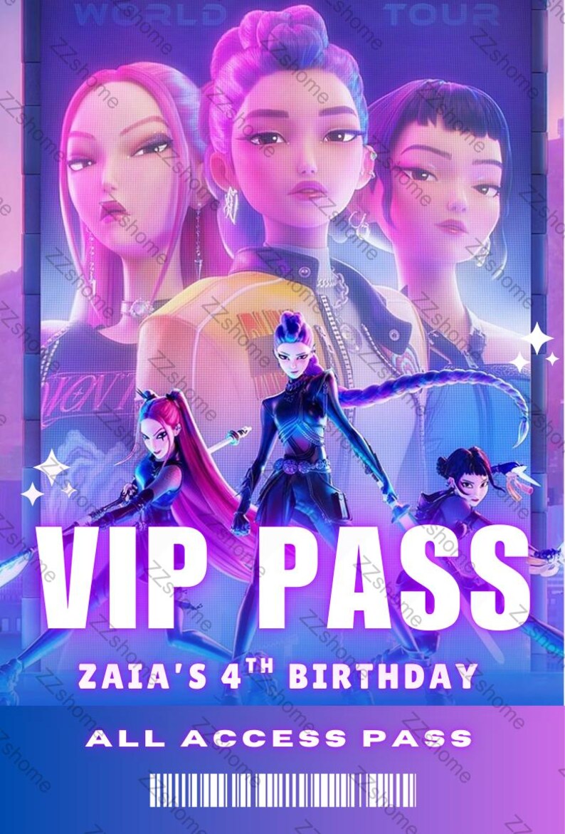 Kpop Demon Hunter VIP Card Digital Download - Etsy