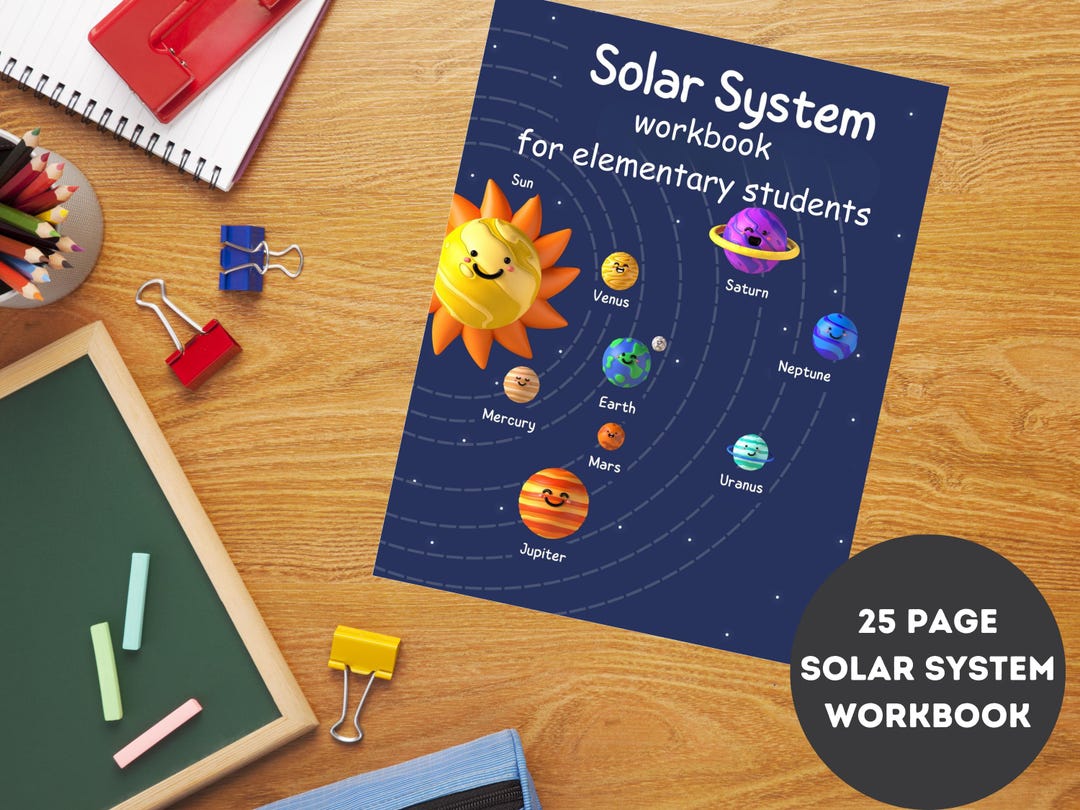 Solar System Workbook, Space Activities, Elementary Grades 1-5 ...