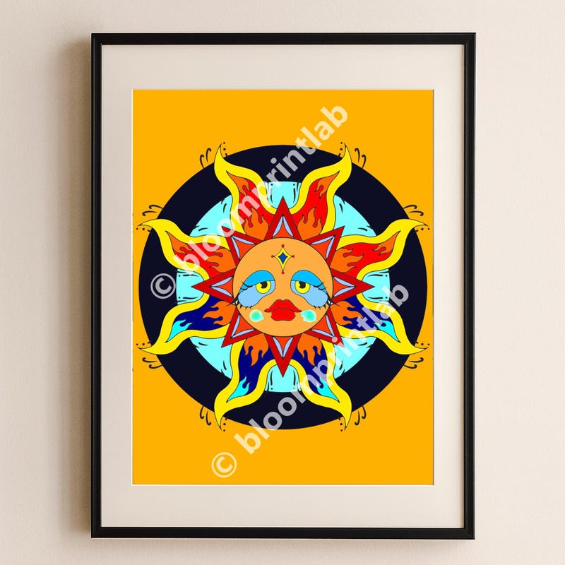 Sun Poster - Etsy