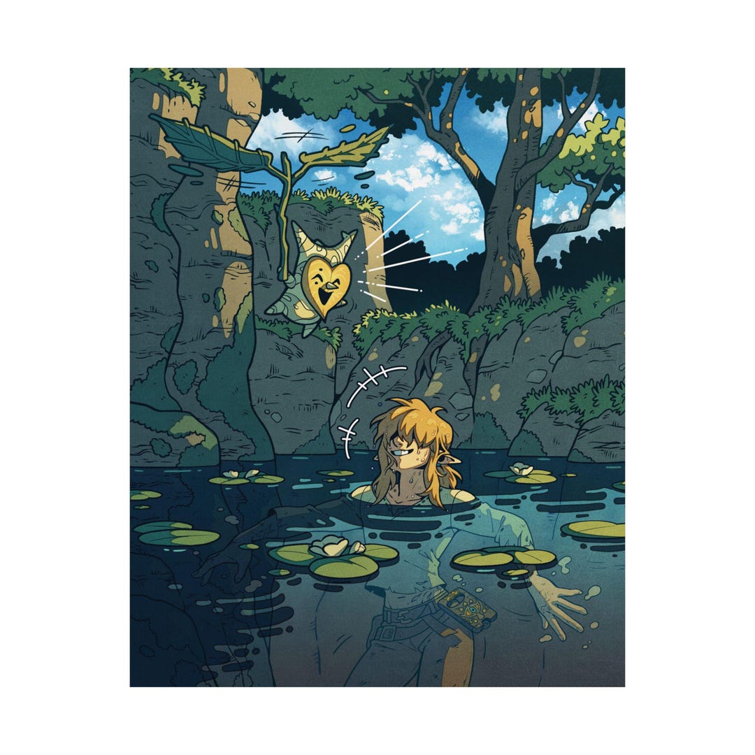 Loz Link Inspired Poster Print | Matte Giclée Art Print (8x10) - Etsy ...