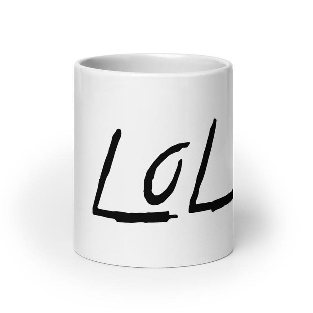 LOL Coffee Mug – Funny Minimalist Quote Mug – Simple Humor Coffee Cup ...