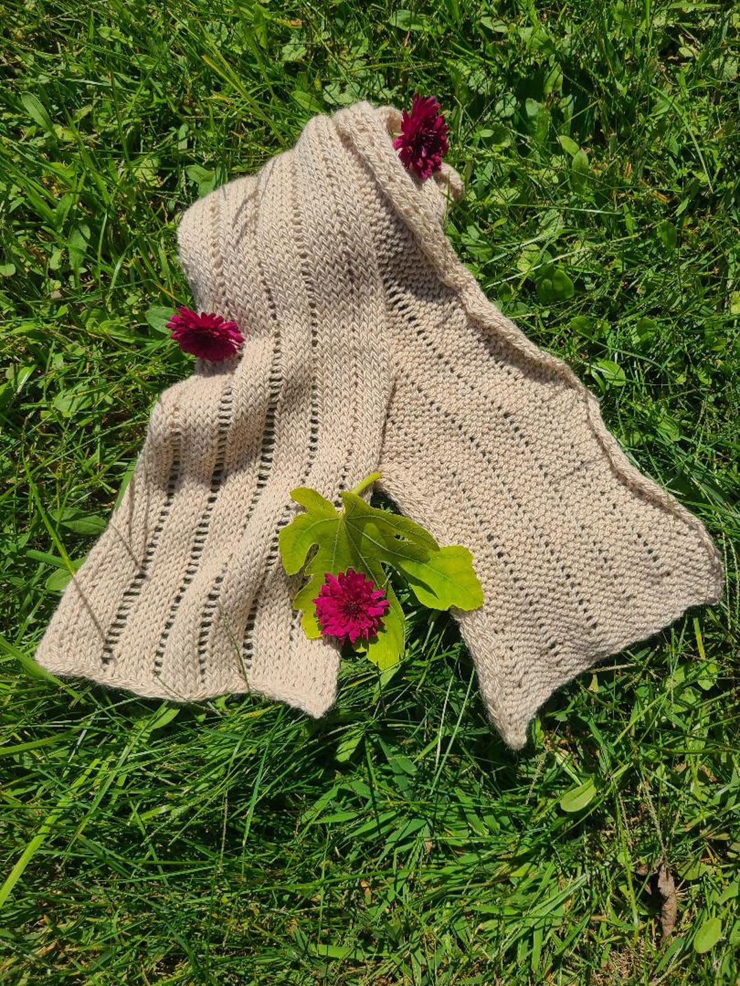 Drop Stitch Hat and Scarf Knit Pattern - Etsy