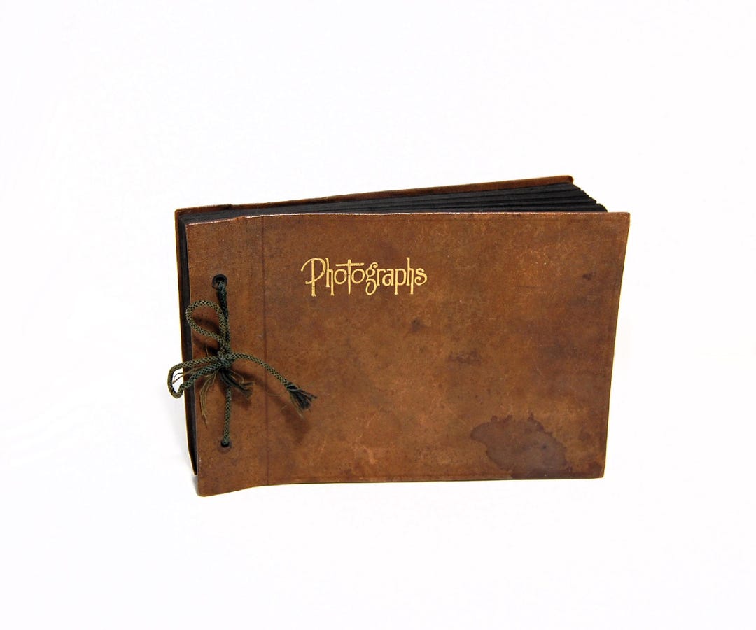 1920s Vintage Photographs Album JL Hanson Aged Brown Leather Cover ...