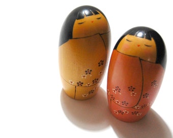 Kokeshi Egg Dolls - Etsy