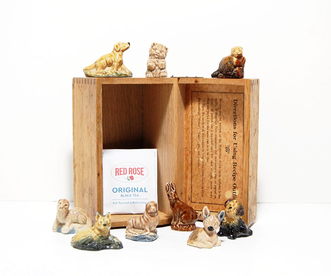 1960s 1970s Red Rose Tea Animals Canadian Releases 9 Figurine Instant ...