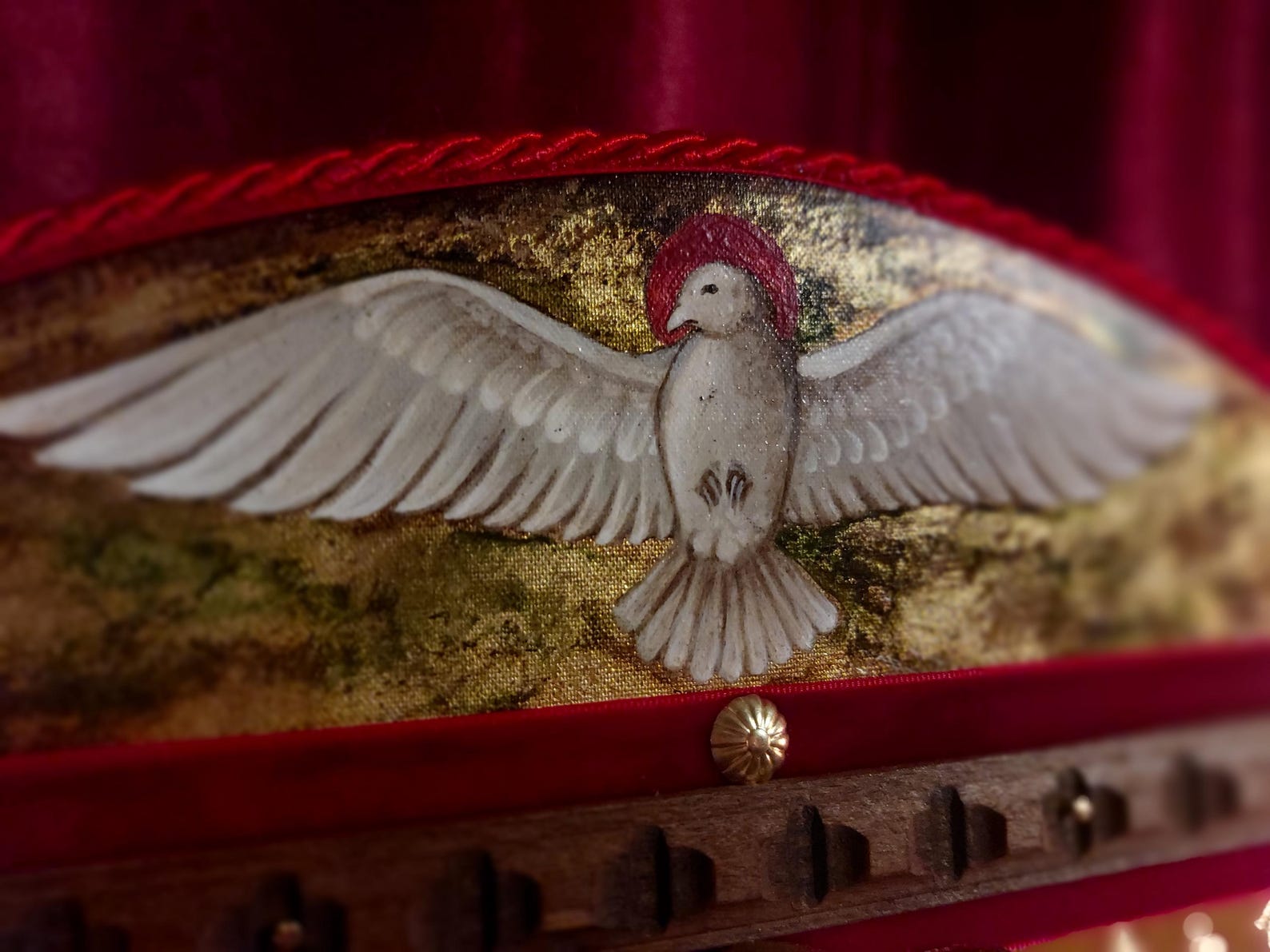 Hand-painted Byzantine Relief Cross for Prayer Corner or Home Altar ...