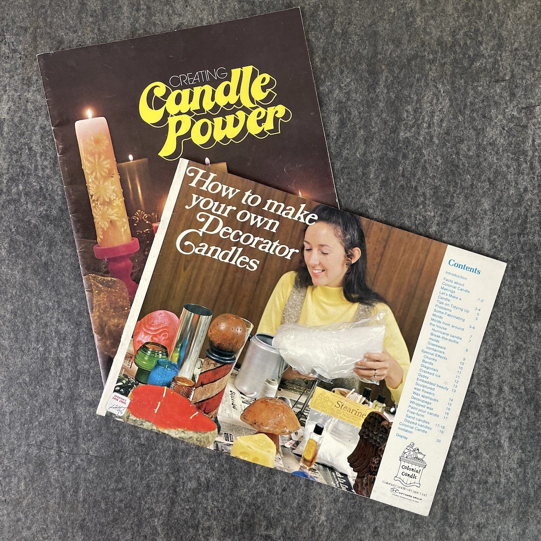 1970s Candle Making Instruction Booklets - Vintage Craft and Decor - Etsy
