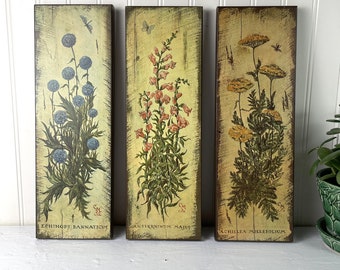 Decoupage Wall Art | Etsy