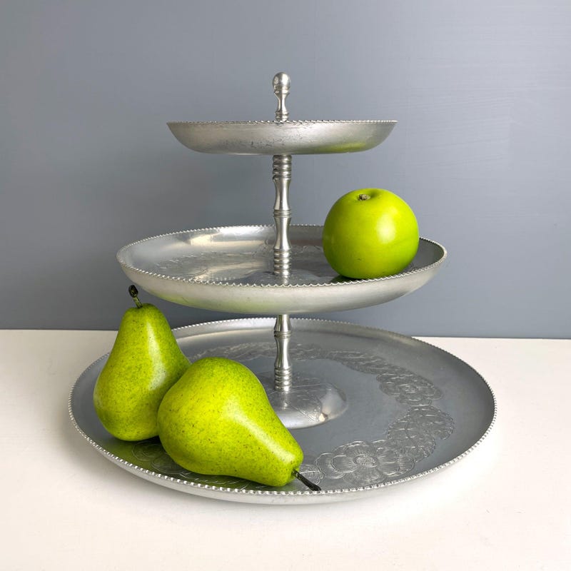3 Tier Dessert Plates - Etsy