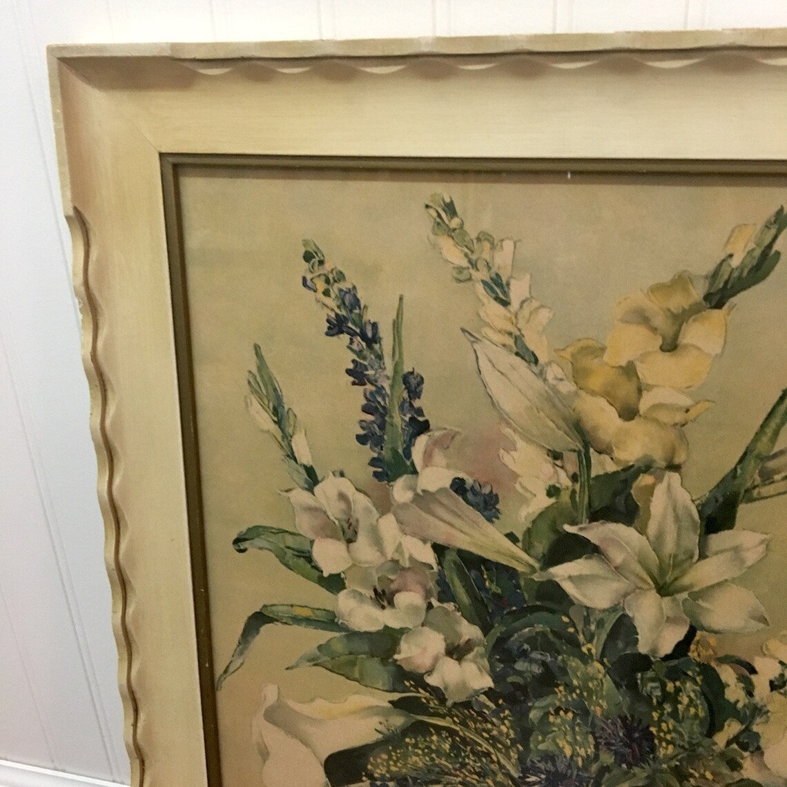 Floral Still Life Print by Ann Cochran - 1950s Cottage Charm - Etsy