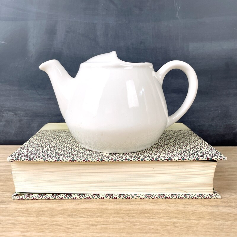 White Teapot - Etsy