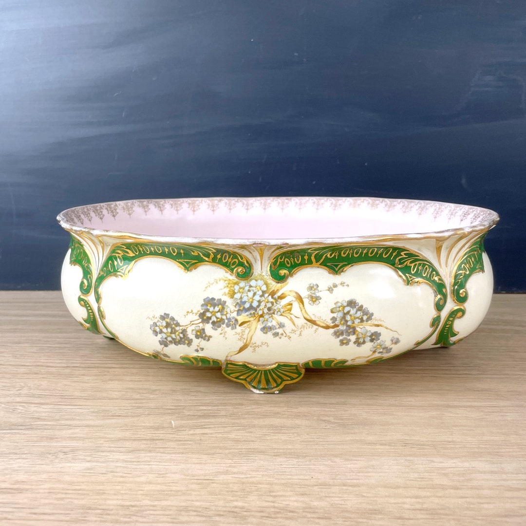 Knowles, Taylor and Knowles Porcelain Jardiniere Turn of the Century ...