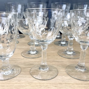 Elegant Glass Stemware Collection - 26 Pieces - Vintage Barware - Etsy