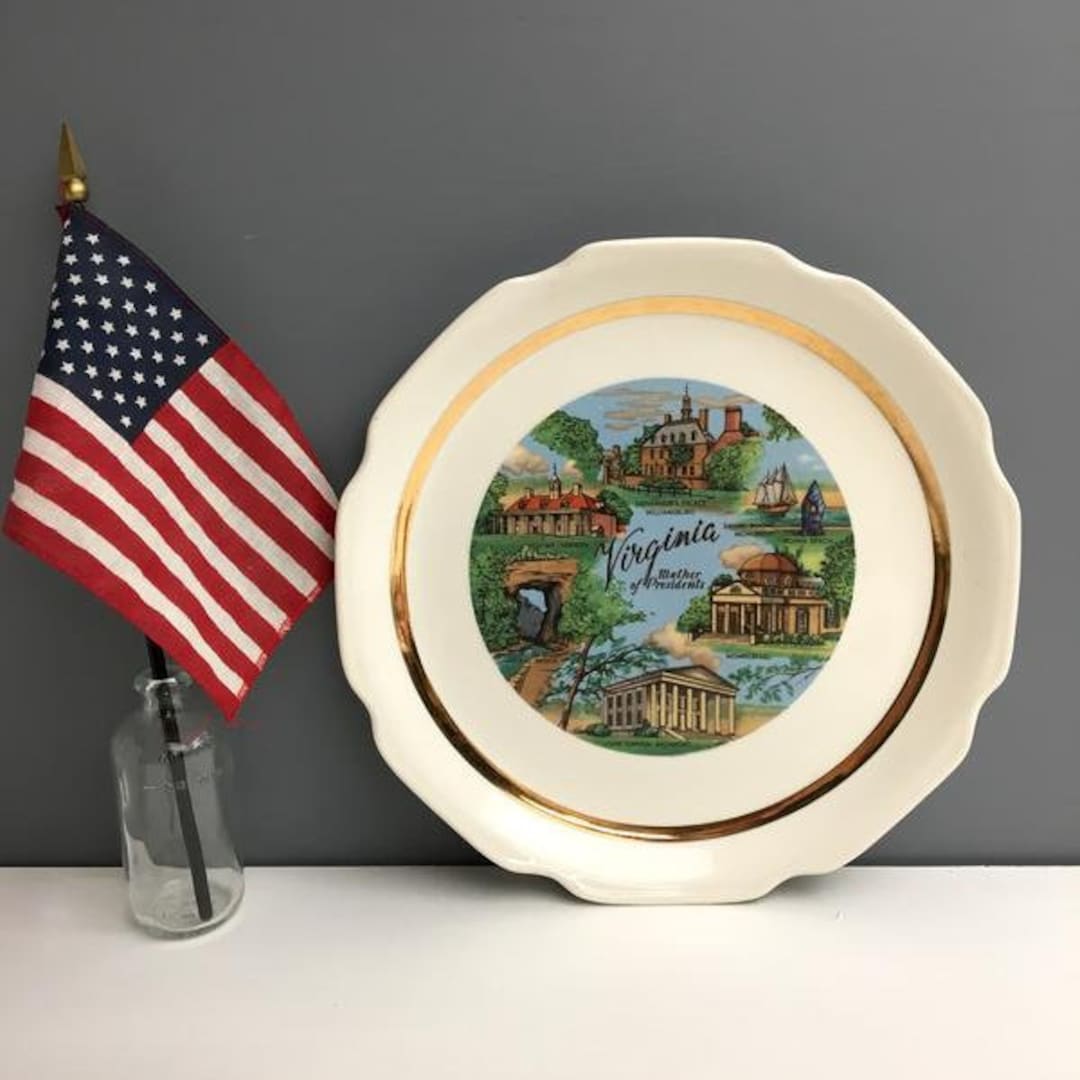 Virginia Mother of Presidents Souvenir State Plate - Vintage Travel ...