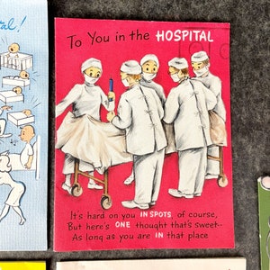 5 Vintage Get Well Cards - 1950s - 1960s - Etsy