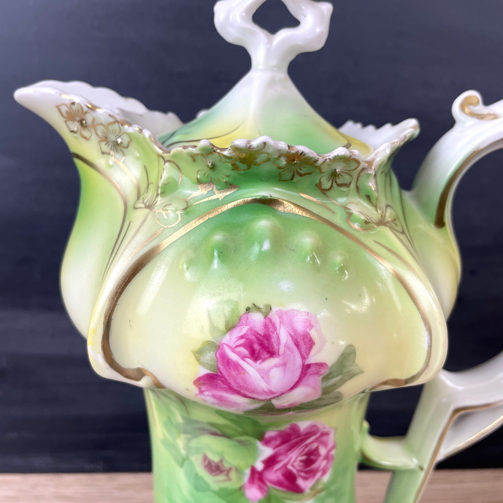 Victorian Chocolate Pot by R. S. Prussia - 1900s Antique - Etsy