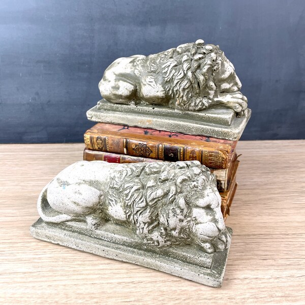 Lion Bookends - Etsy