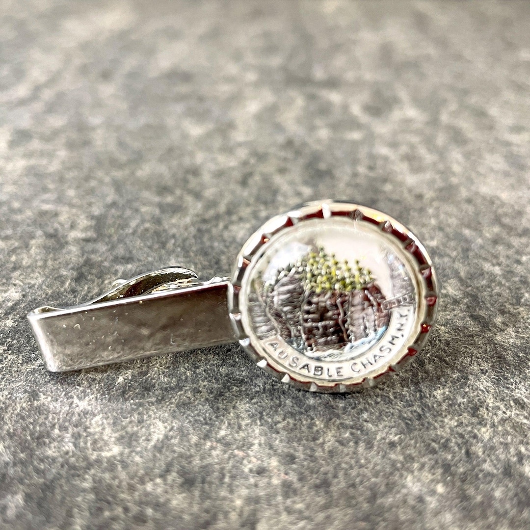 Ausable Chasm, NY Souvenir Tie Clip - 1960s Vintage - Etsy