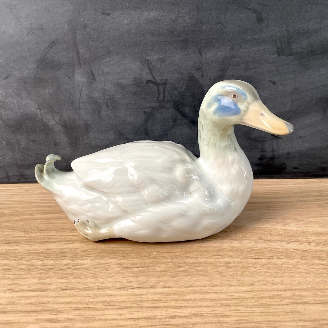 Gebrüder Heubach Porcelain Duck - Vintage German Figurine - Etsy
