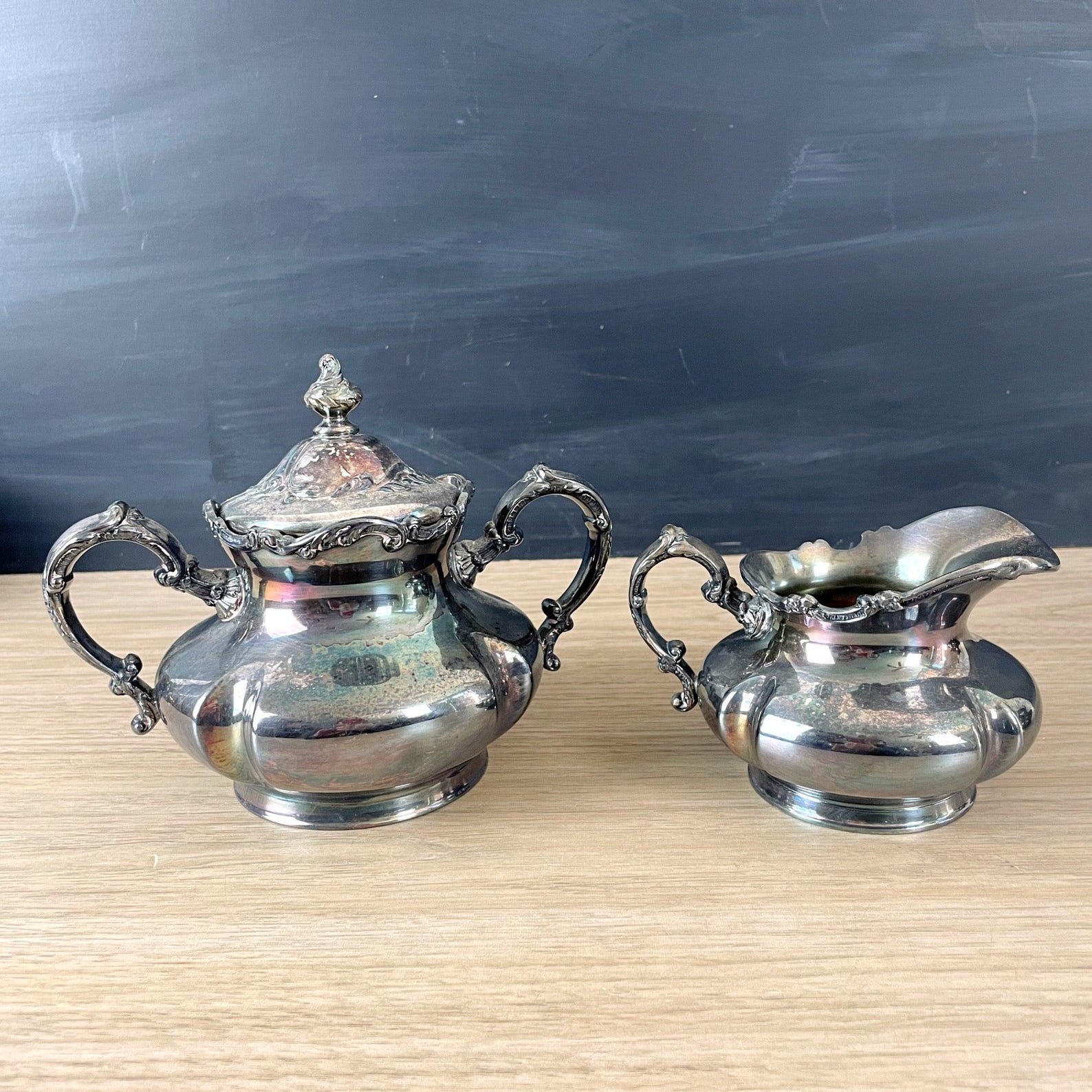 Pairpoint #335 Quadruple Silverplate 4 Piece Tea Set - Antique Serving ...