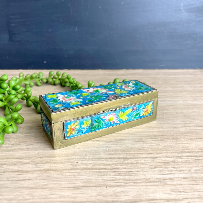 Chinese Enamel Box - Etsy