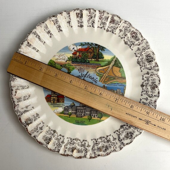 Memorabilia circa 1940 Pennsylvania Keystone State Plate Art ...