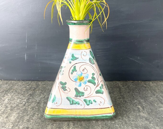 L'artibigianato Di Doreta Erice Sicilian Pottery Vase - Vintage Italian ...