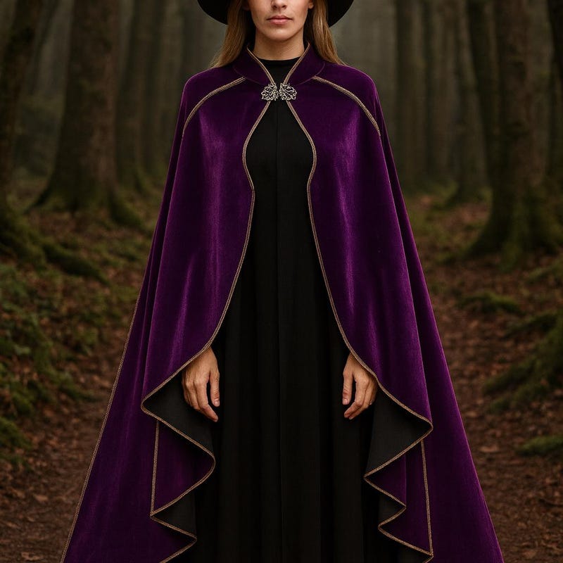 Brown Cloak With Collar - Etsy UK