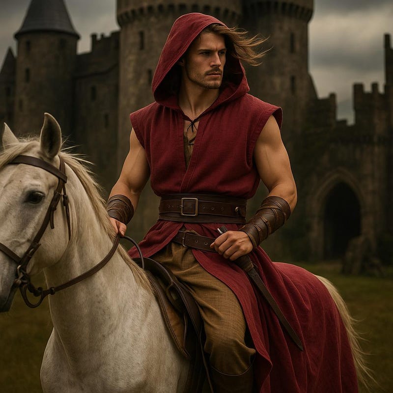 Woman Hooded Surcoat - Etsy UK