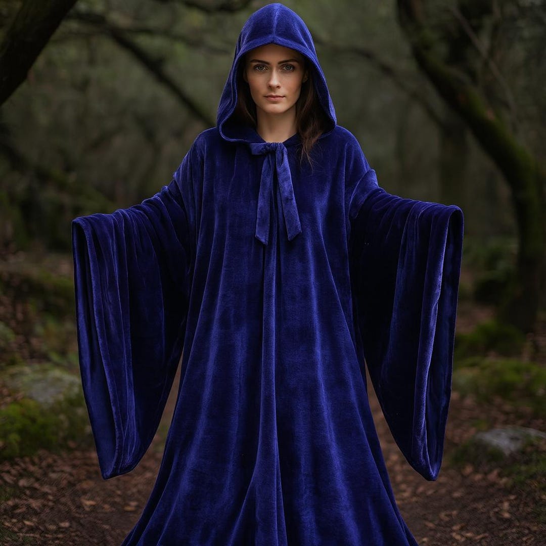 Sorcerer Wizard Cosplay Costume, Halloween Cloak Robe for Men, Fantasy ...