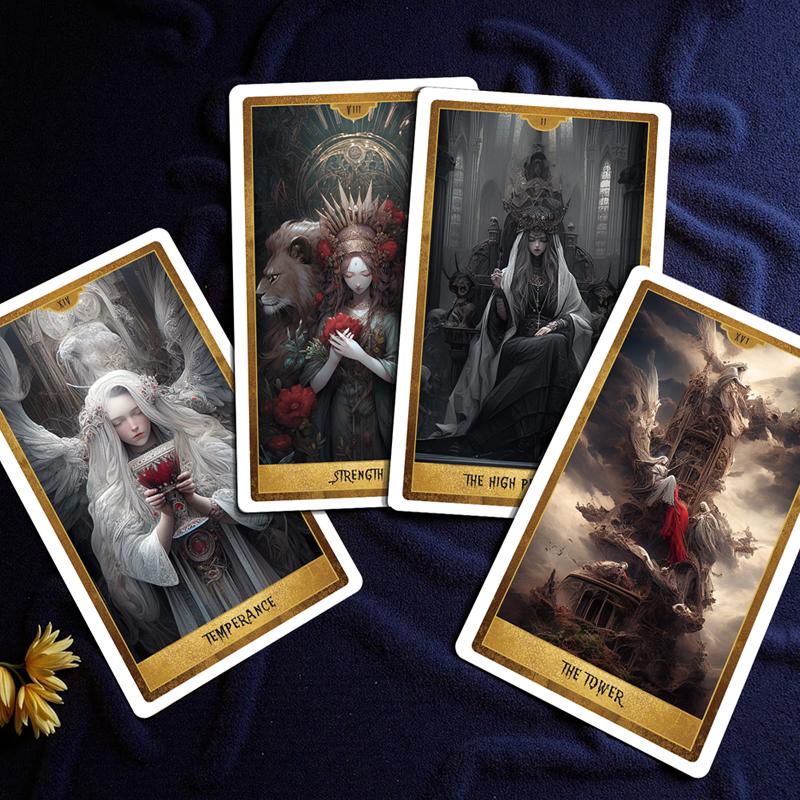 Gothic Prophecy Tarot Deck: Dark Fantasy Divination Cards - Etsy