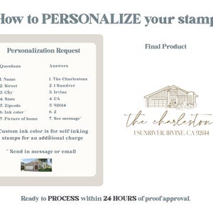 Custom Home | Return Address Stamp | Wood or Self-inking - Etsy