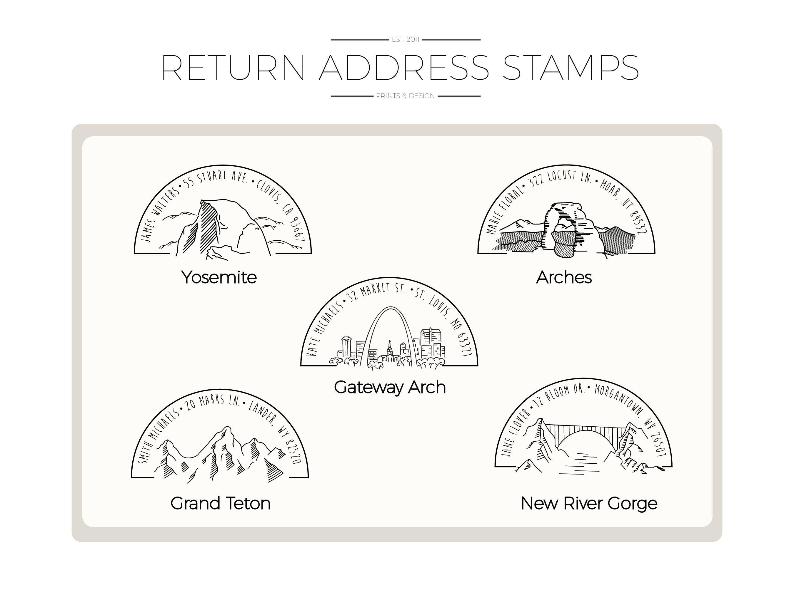 Digital Download of Personalized Return Address Label Custom Sizes - Etsy