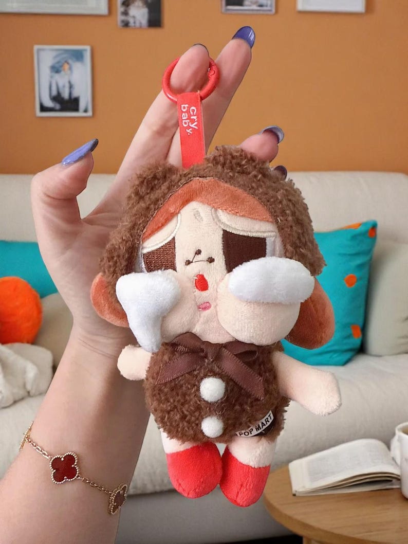 Original Popmart Crybaby Sad Club Plush Toy Key Chain Doll Kawaii ...