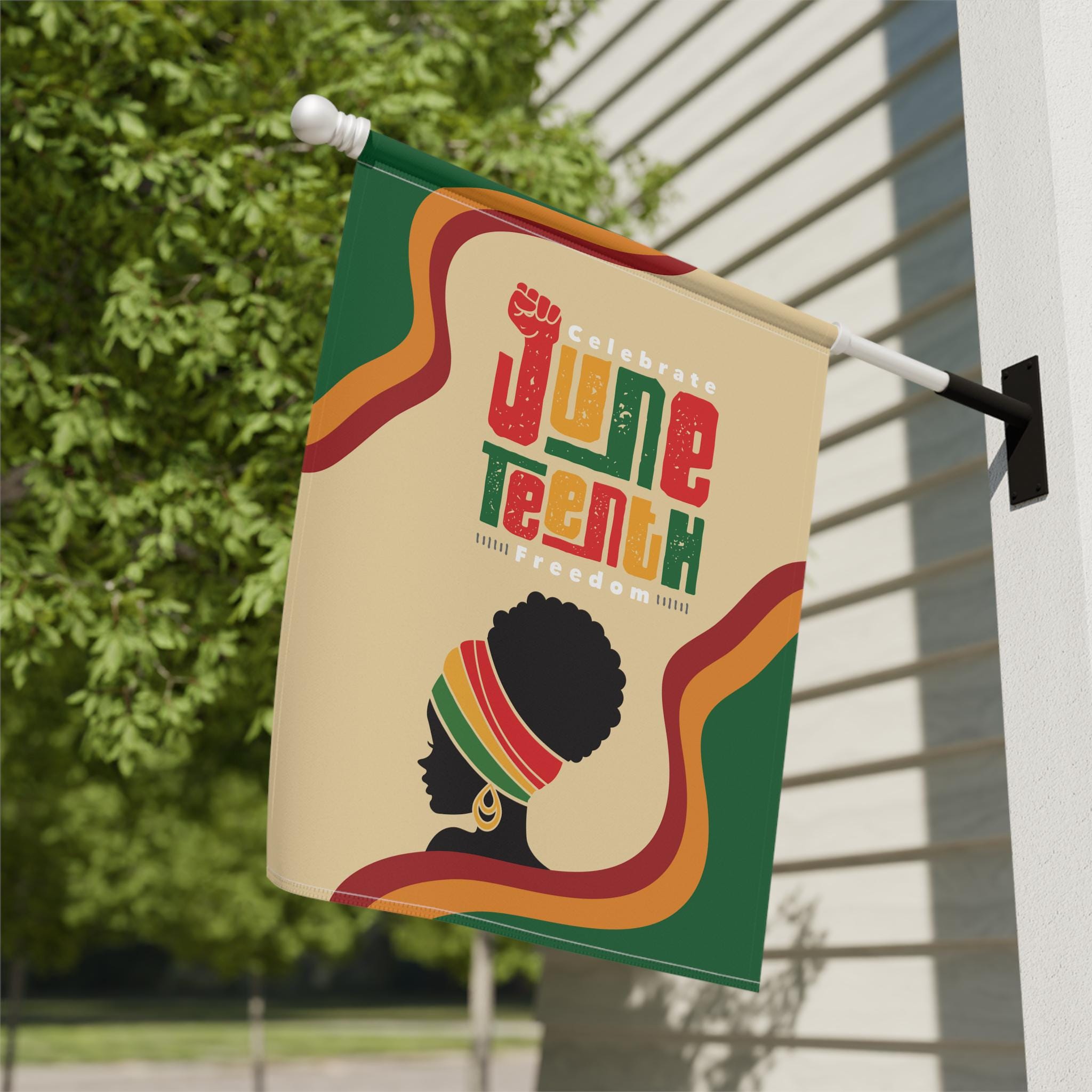 Juneteenth Garden Banner, Black Independence Day Yard Sign, Celebrate ...
