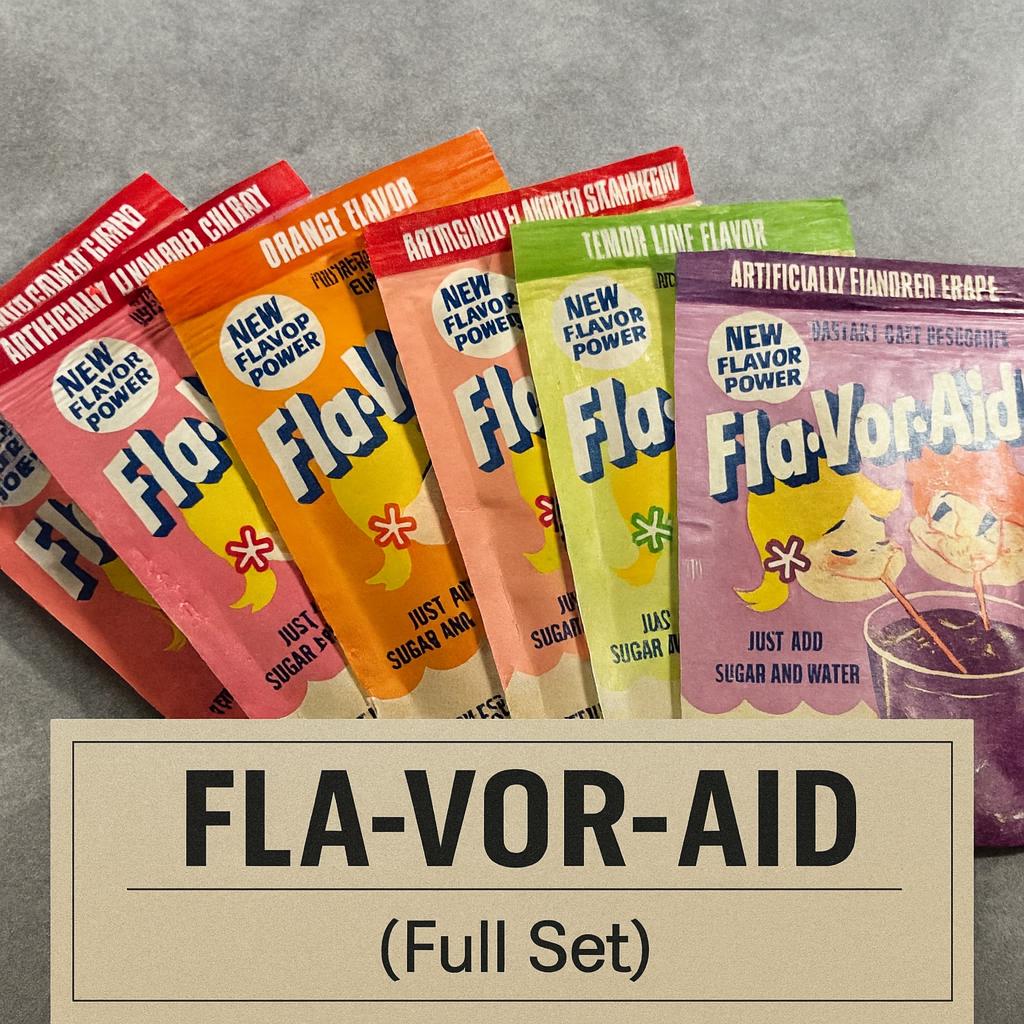 1970s Fla-vor-ade Drink Mix FULL SET – Rare Flavor-ade Powder Packets ...